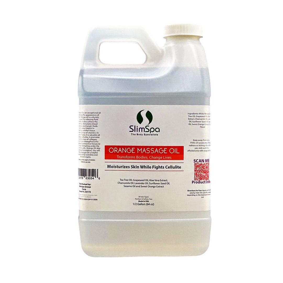 Orange Massage Oil 64 oz (1/2 Gallon) – SlimSpaOnline